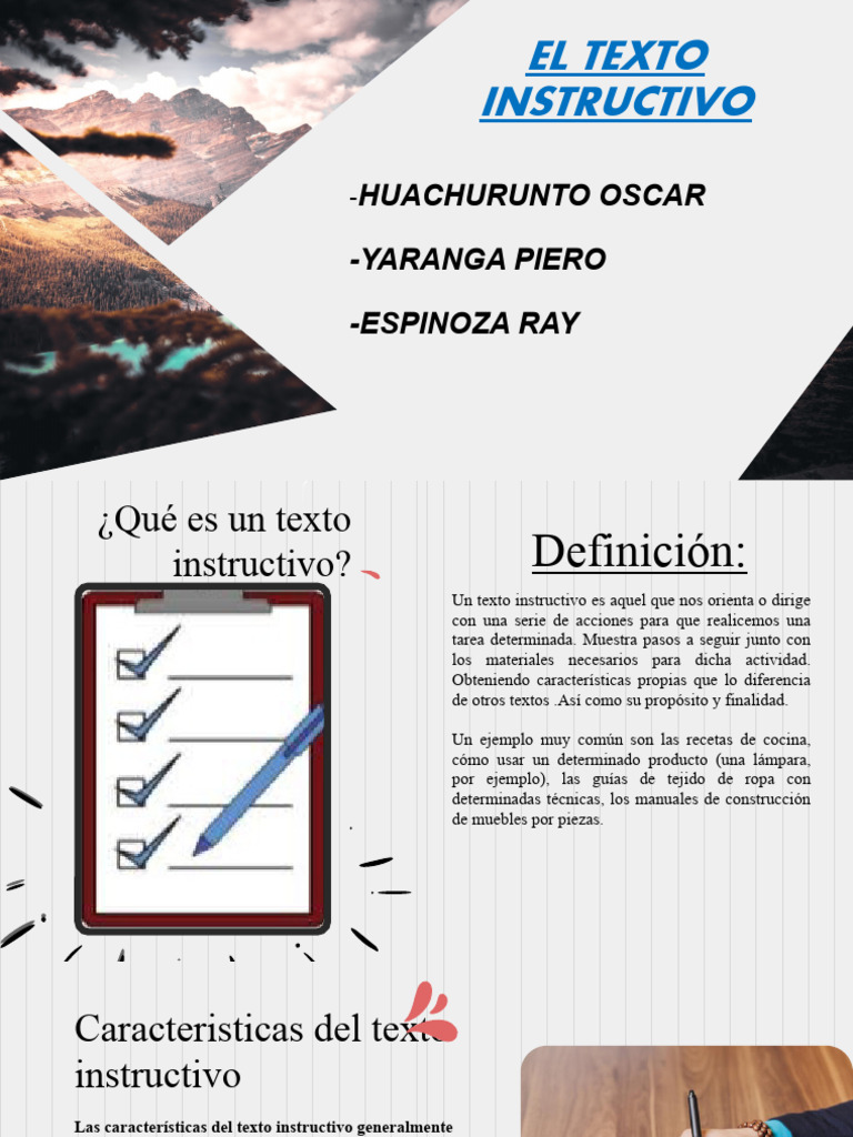 El Texto Instructivo | PDF
