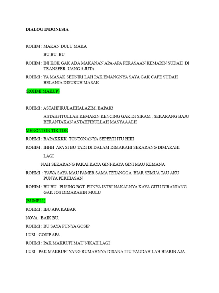 Dialog Indonesia | PDF