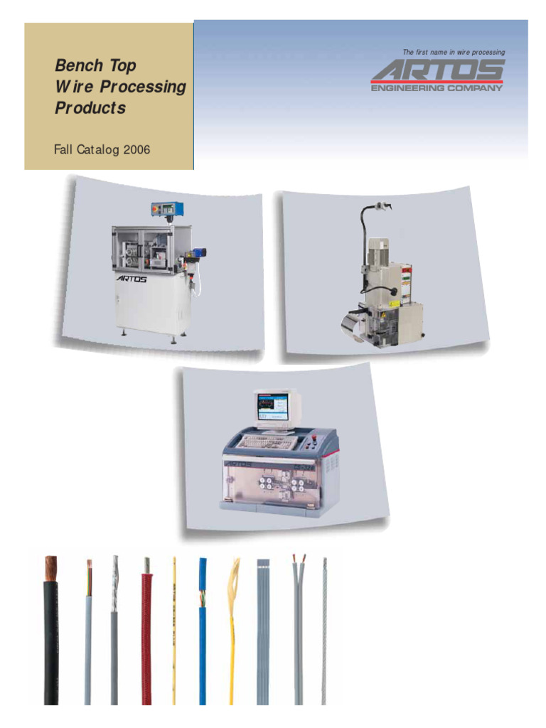 Artos Bench Top Products Catalog Y2006 | PDF | Wire | Mains Electricity