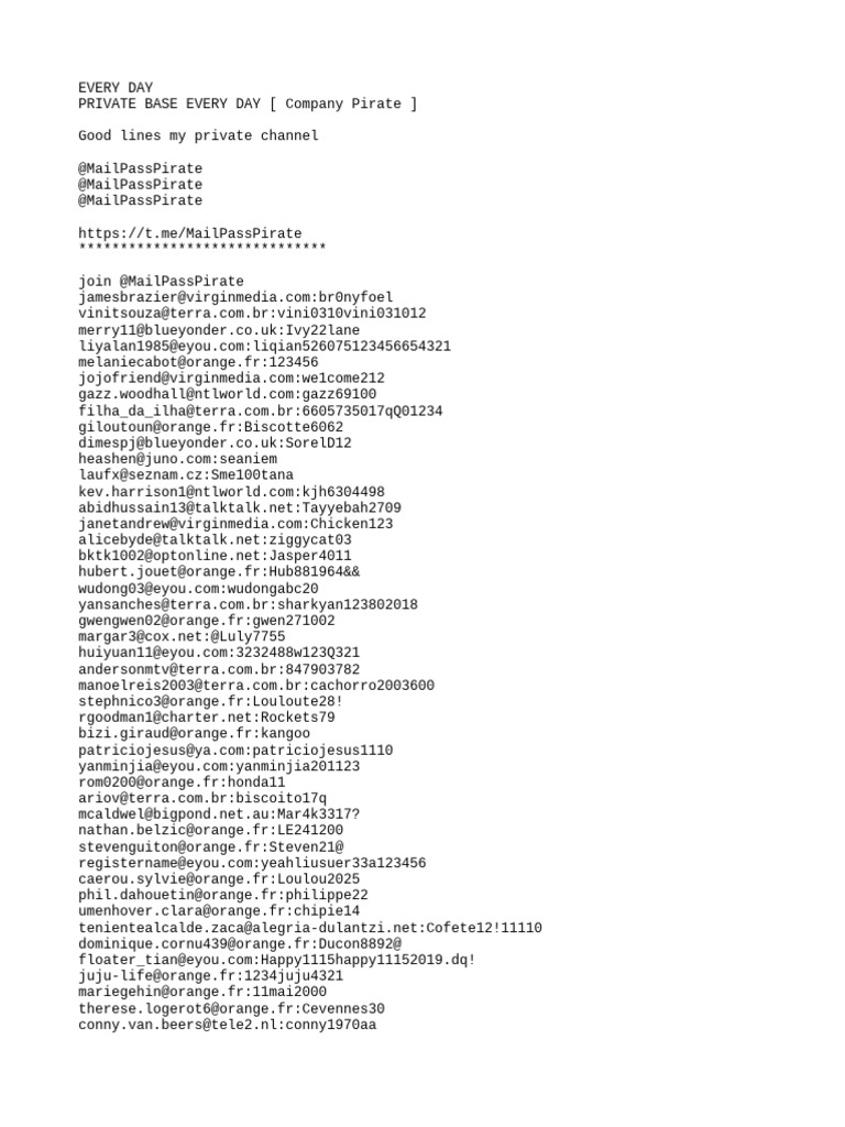 Mix Private Lines 2 [ @MailPassPirate ] | PDF