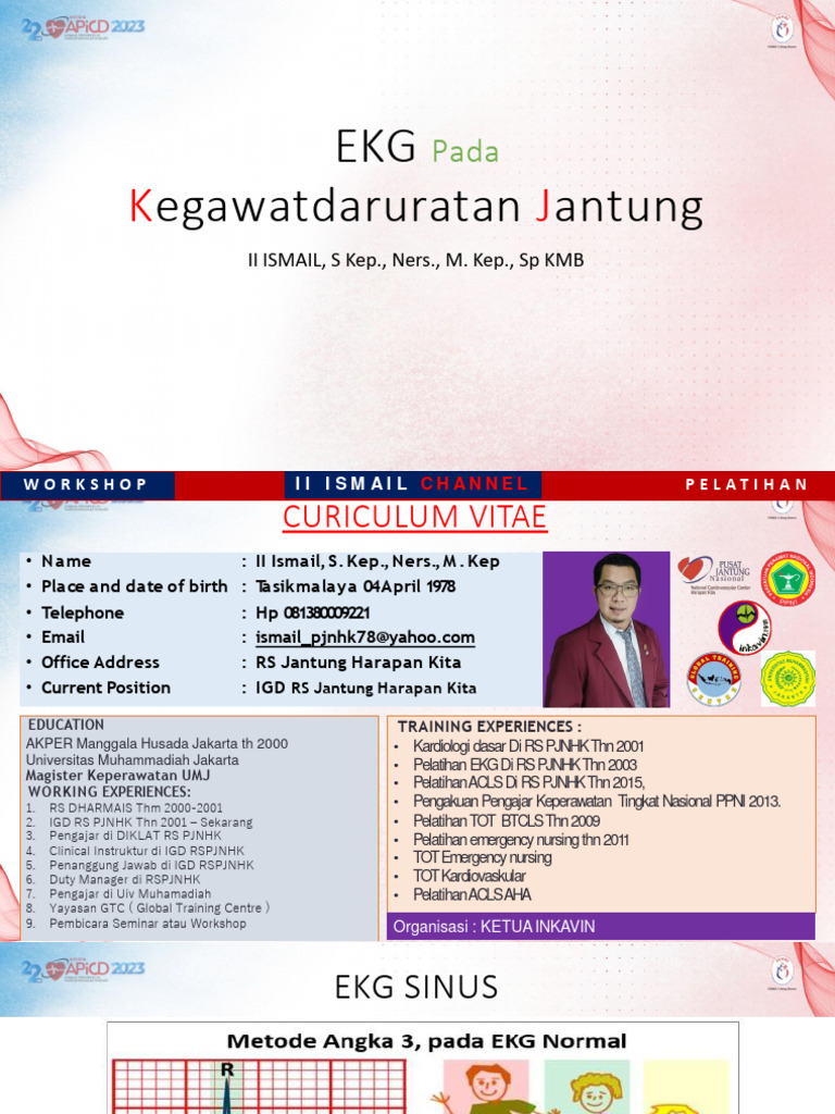 Ns II Ismail, S.kep, M.kep., Sp.kmb - EKG Pada Kegawatdaruratan Jantung ...