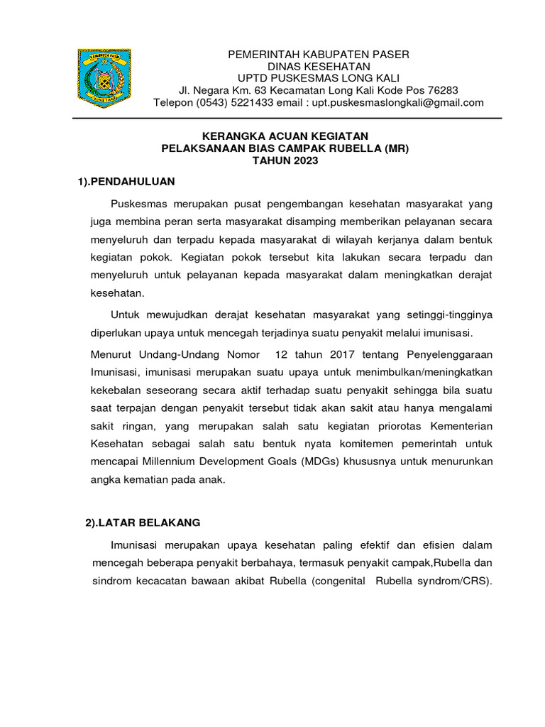 Kak Bias MR Dan HPV 2023 | PDF Kak Bias MR Dan HPV 2023 | PDF