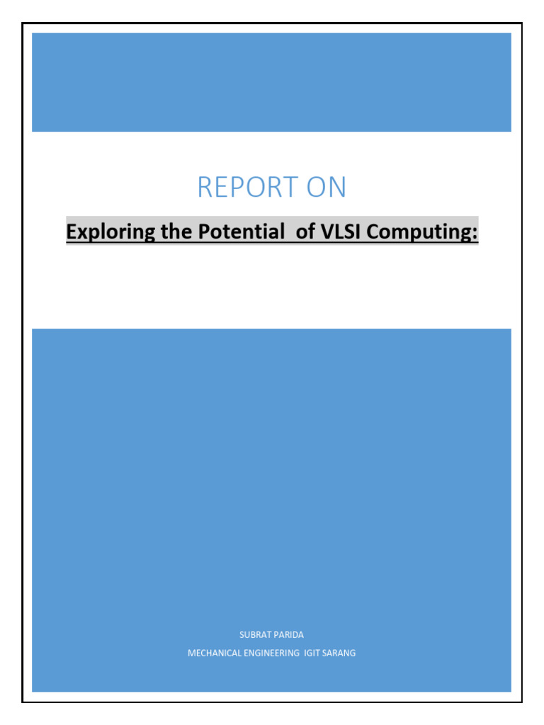 VLSI Computing: Comprehensive Overview | PDF | Integrated Circuit | Computing