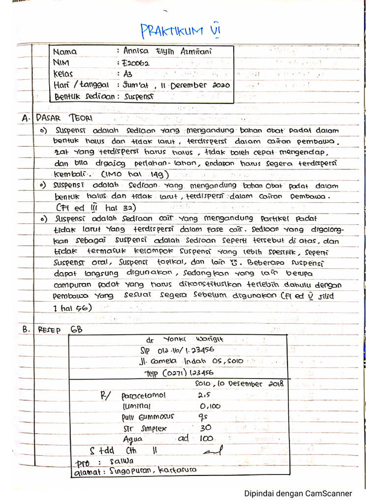 Contoh Laporan Sementara | PDF