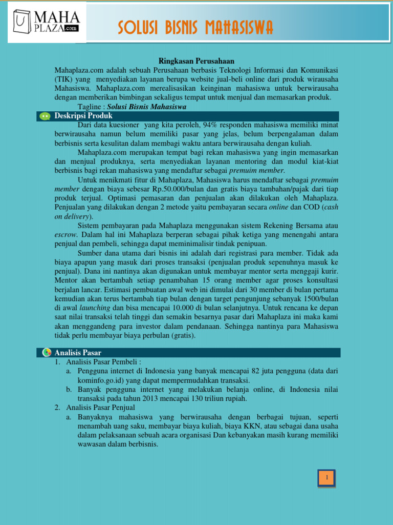 Conto Proposal Gemastik | PDF