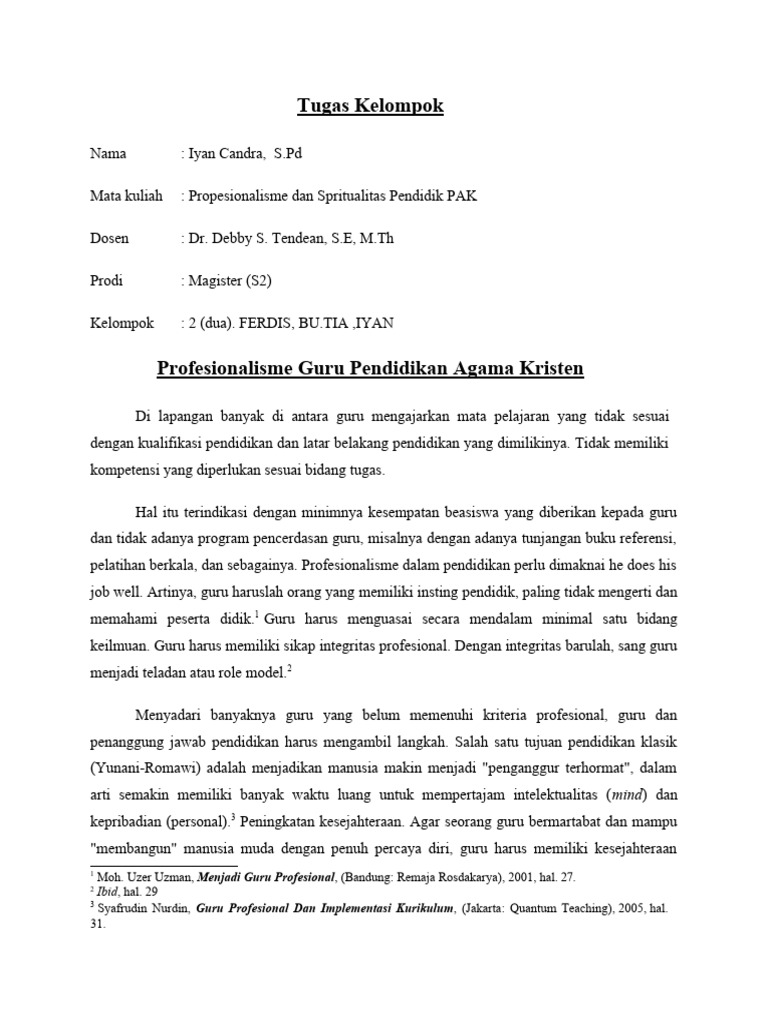 Tugas Kelompok MAGISTER S2 26-OKT-2023 | PDF