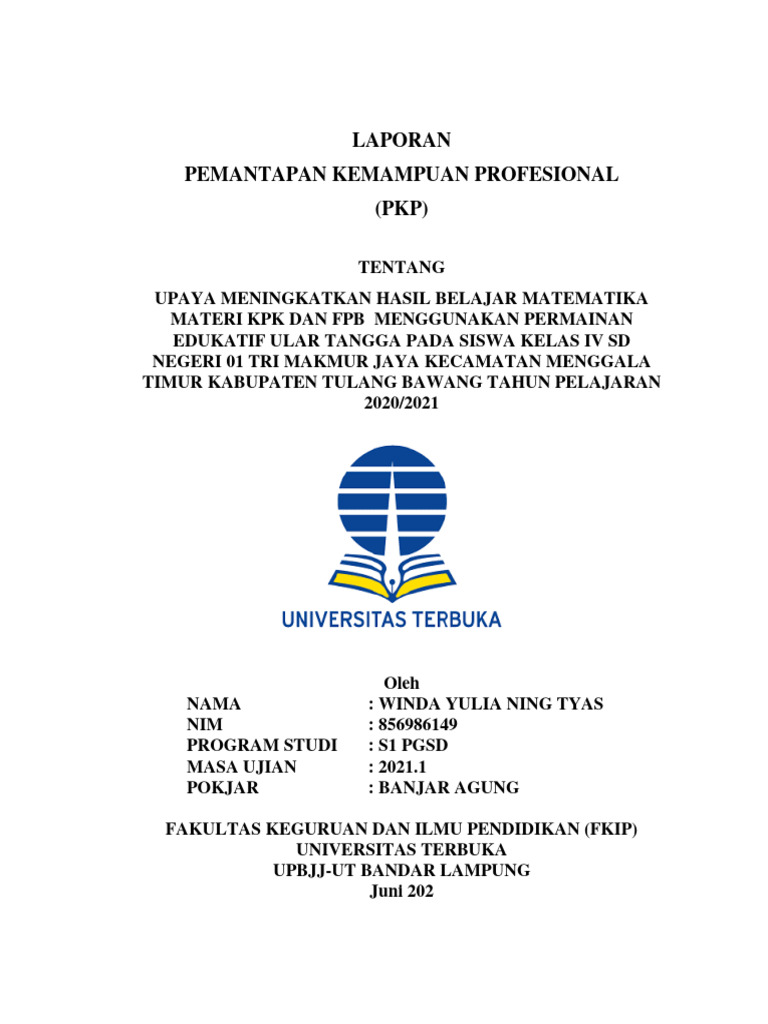 LAPORAN PKP Winda Yulia Ning Tyas Tugas 7 | PDF