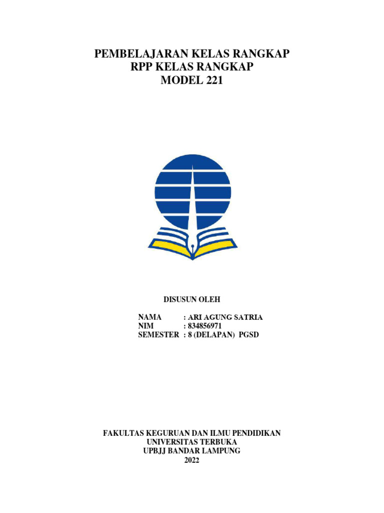 PKR Pembelajaran Kelas Rangkap RPP Kelas | PDF