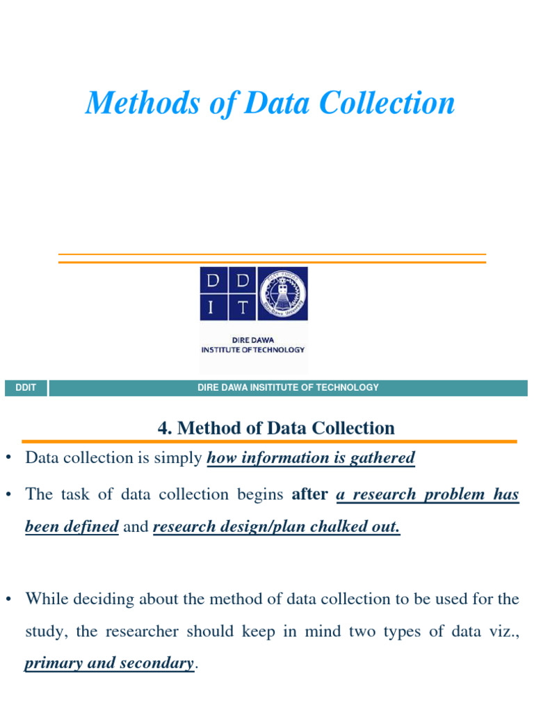 3 Research Methodology Methods of Data Collection and Interpretation | PDF | Data | Survey ...