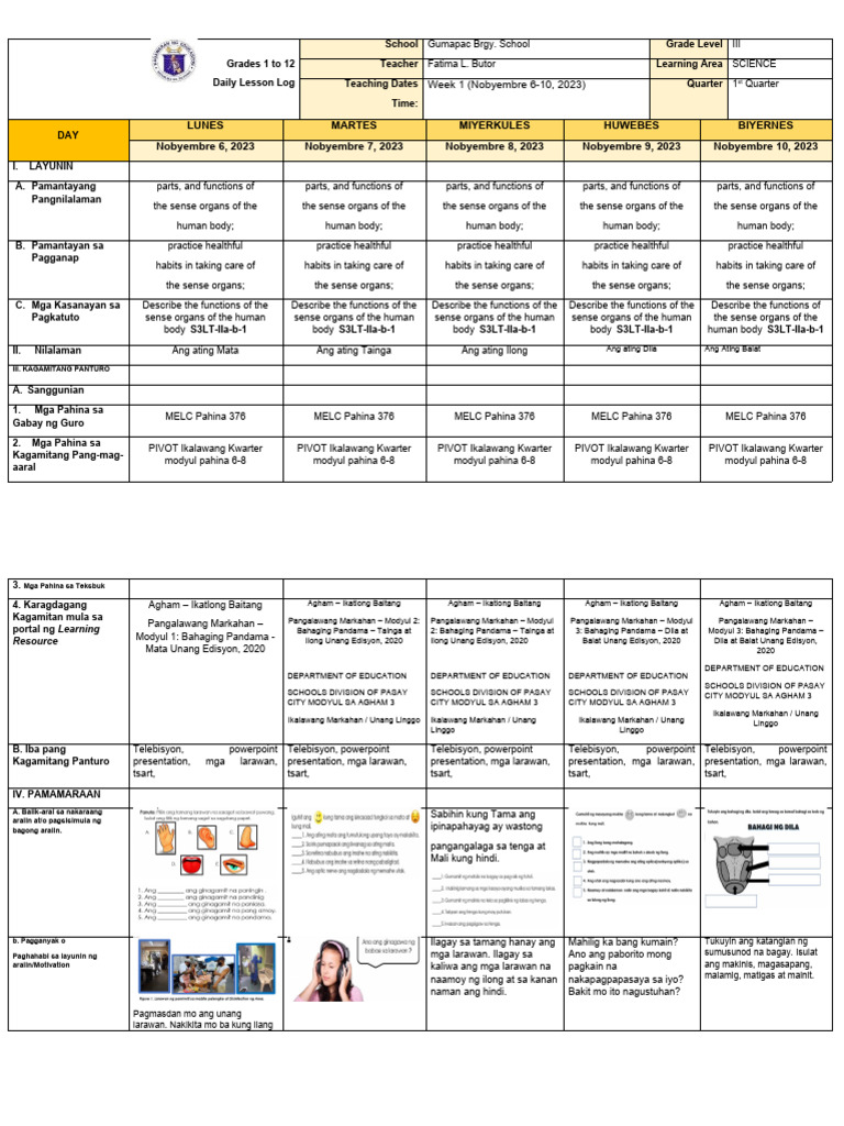 Dll-Science-Q2-Week 1 | PDF