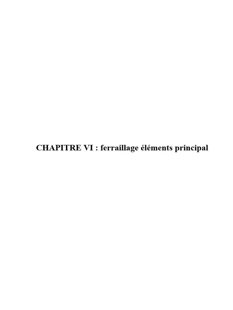 Ferraillage des éléments en béton armé | PDF | Béton armé | Flexion ...