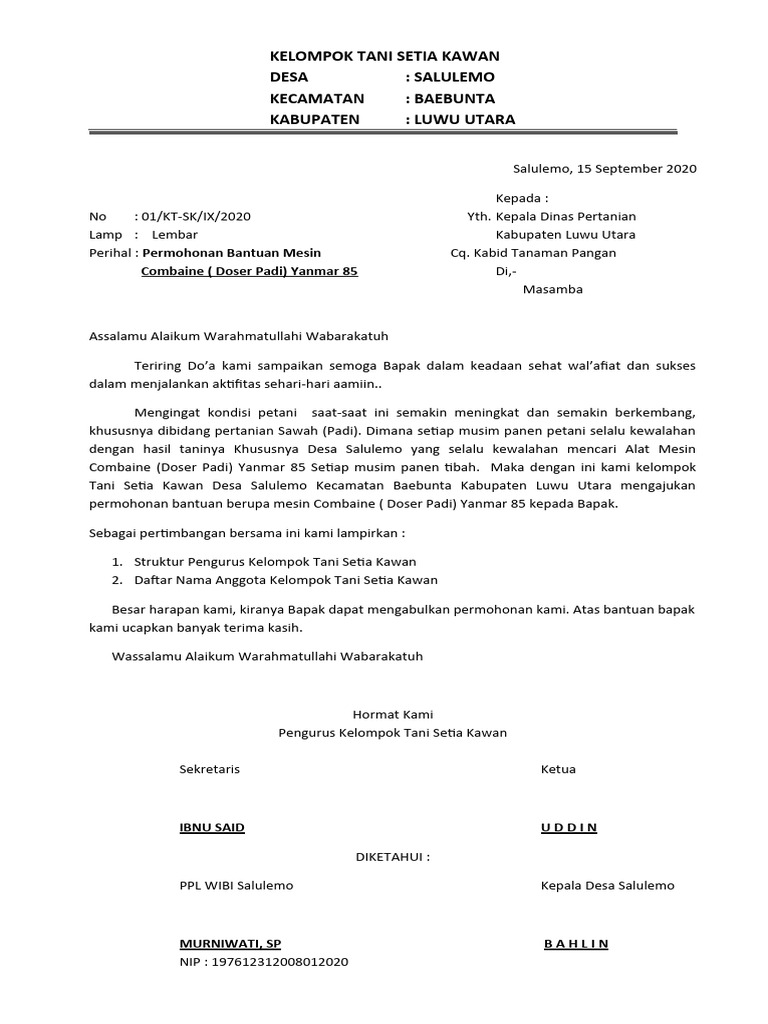 Kelompok Tani Setia Kawan | PDF