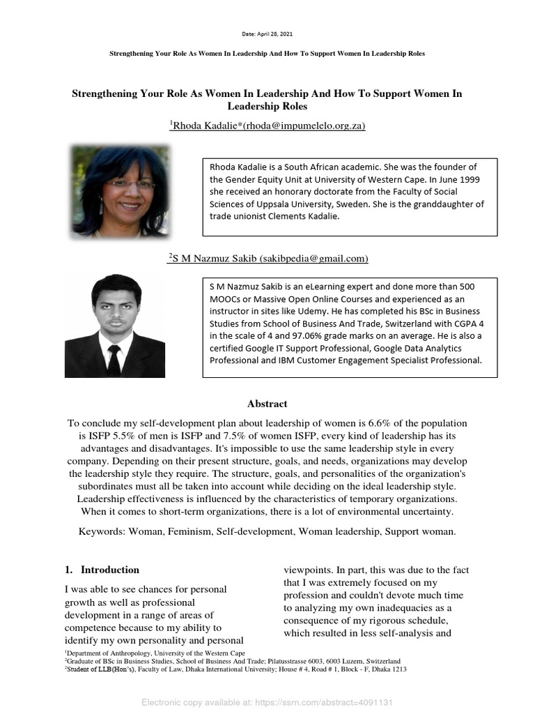Strengthening Your Role As Women in Leadership and How To Support Women ...