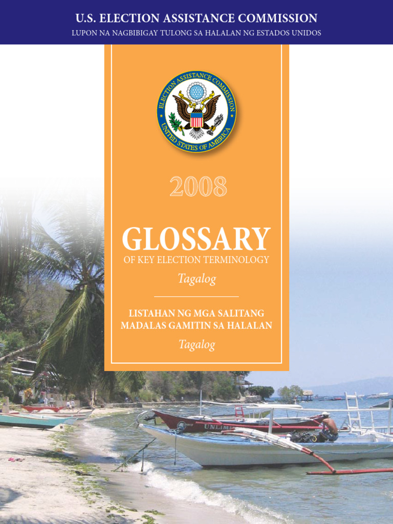 Tagalog Glossary of Election Terms | PDF | Political Events | Voting