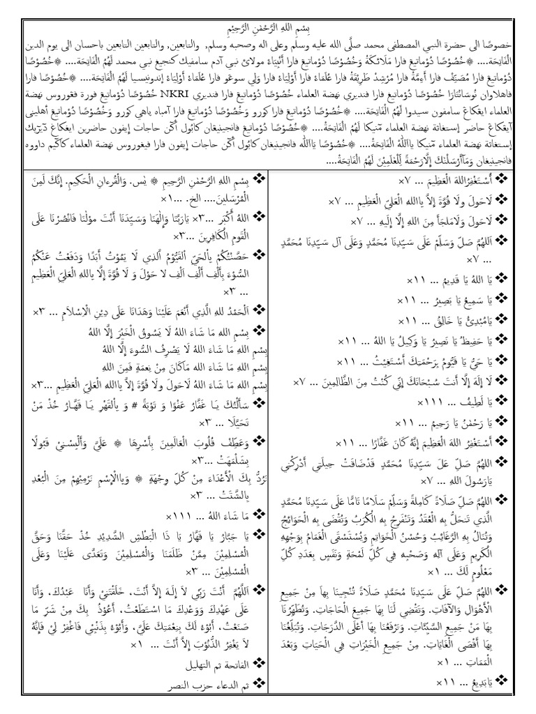 Istighosah NU 20212 | PDF