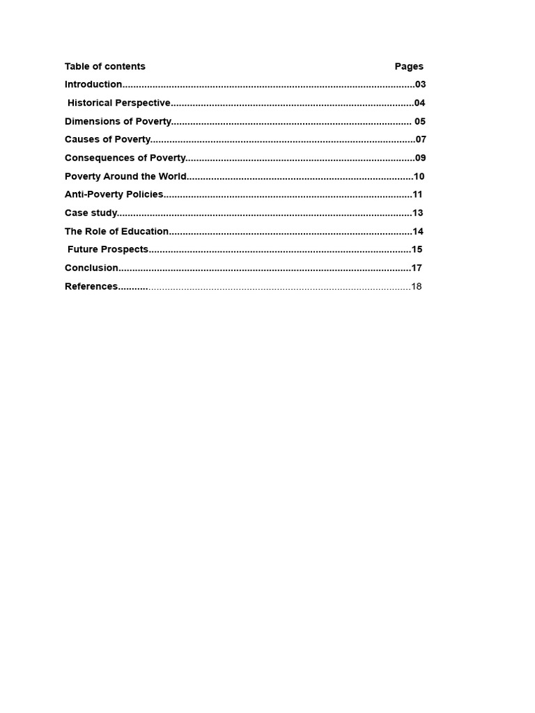 Term Paper - Title - Poverty | PDF | Poverty | Poverty & Homelessness