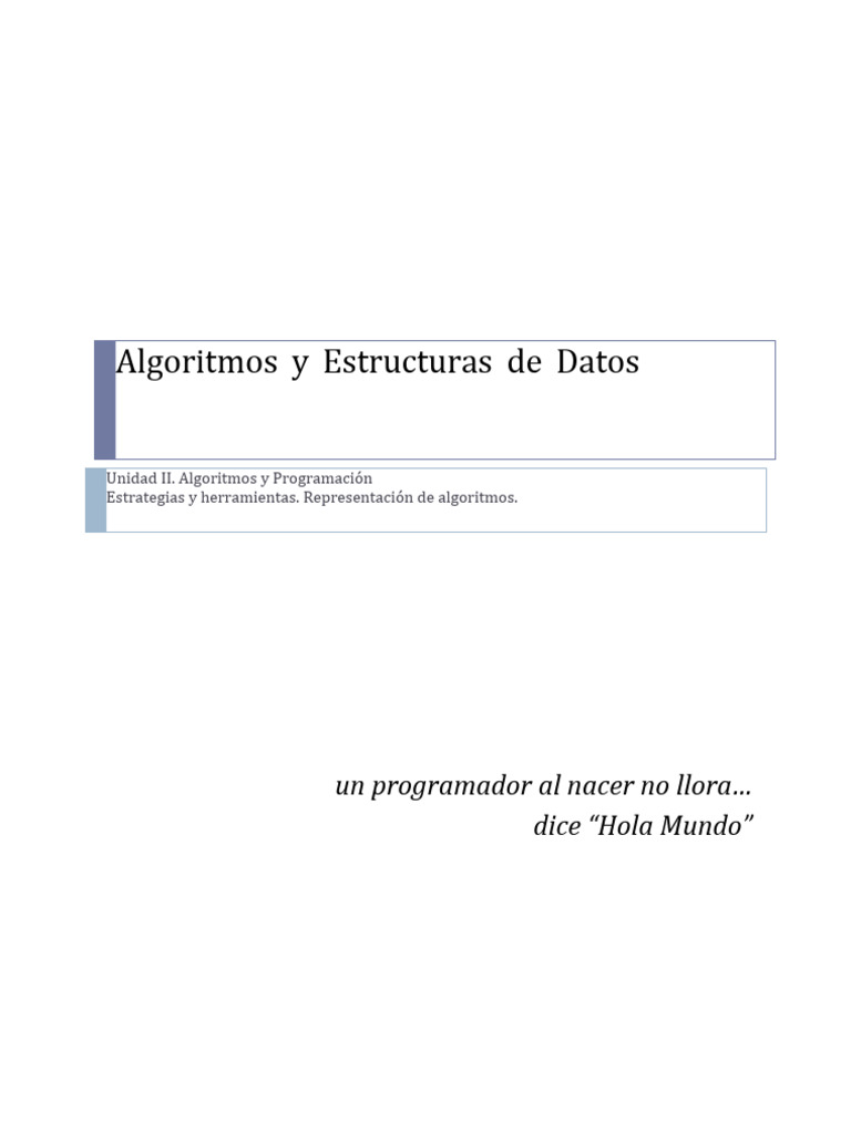 C1b RepresentacionAlgoritmos | PDF | Algoritmos | Lenguaje de programación