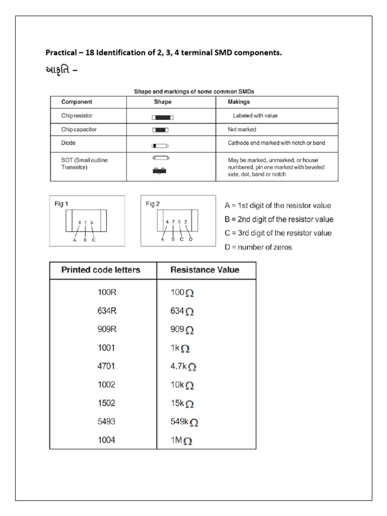 Practical 018 Identification of 2, 3, 4 Terminal SMD Components. (05 ...
