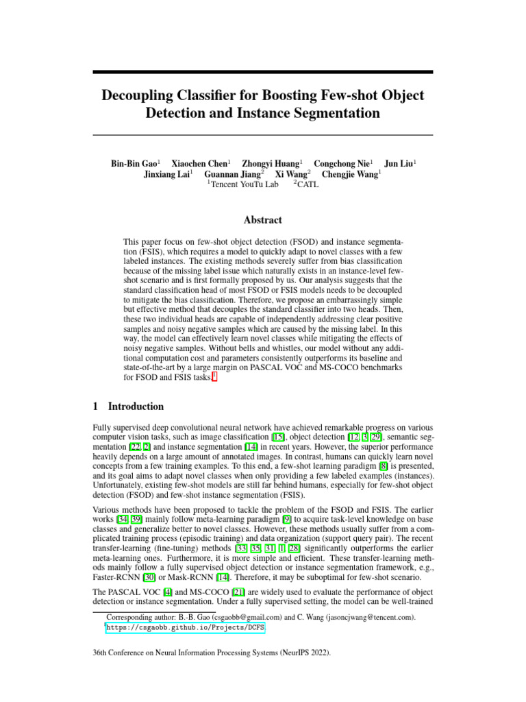 501 Decoupling Classifier For Boos Pdf Image Segmentation Statistical Classification