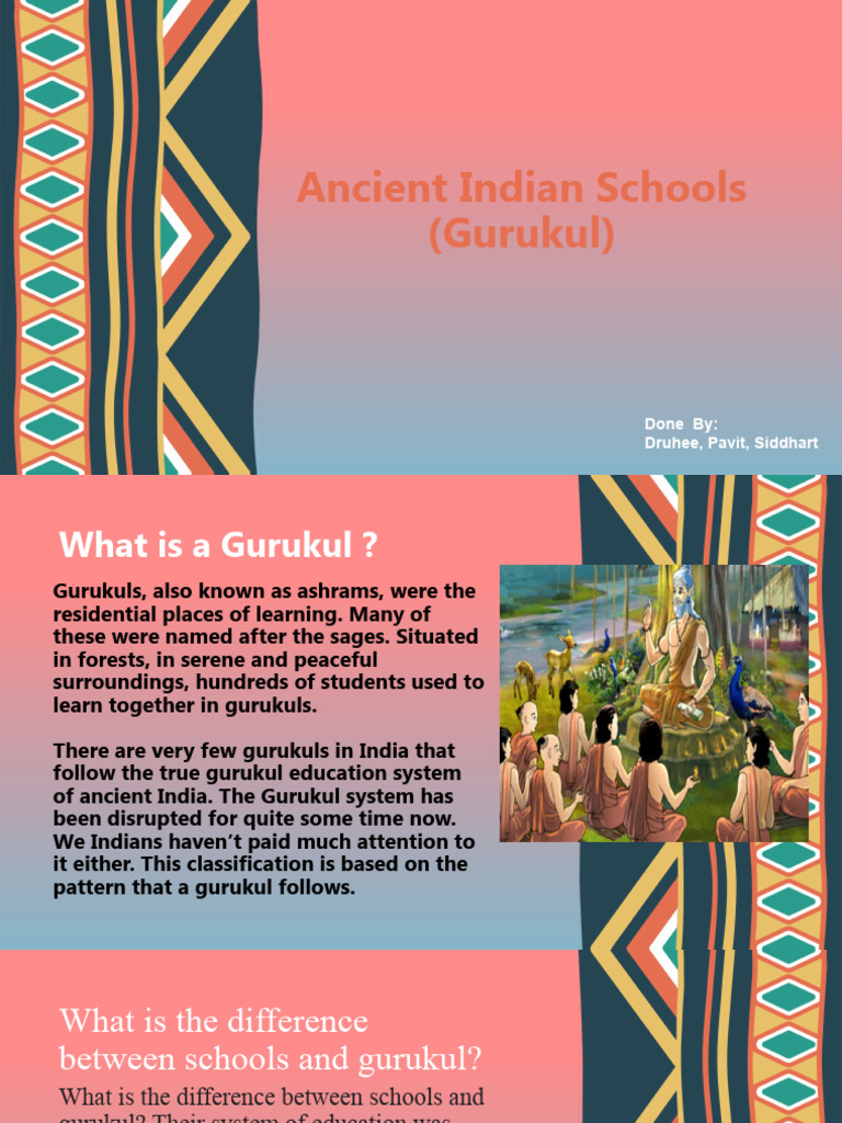 Ancient Indian Schools (Gurukul) | PDF