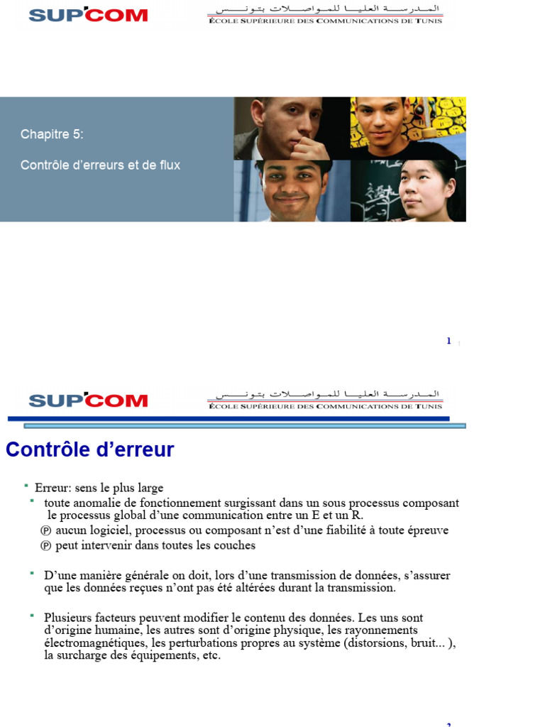 Chap5 Contrôle Erreur Contrôle Flux | PDF