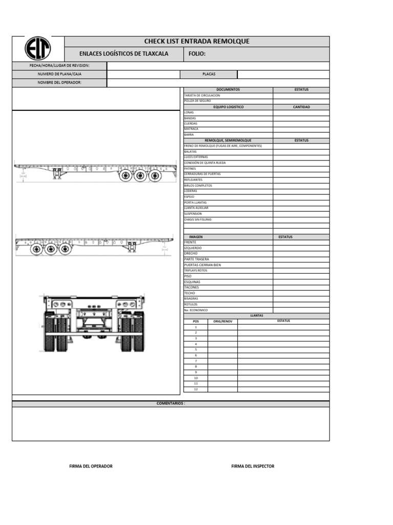 Check List Remolque | Descargar gratis PDF | Tecnologías automotrices ...