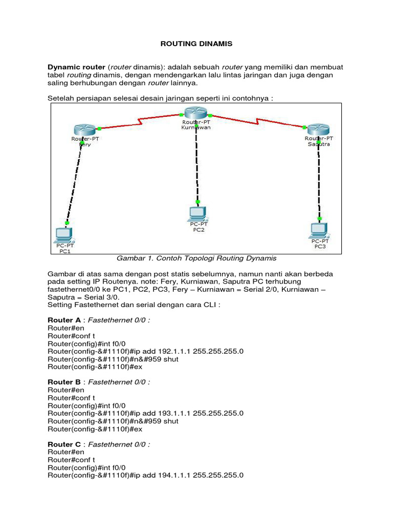 Routing Dinamis | PDF