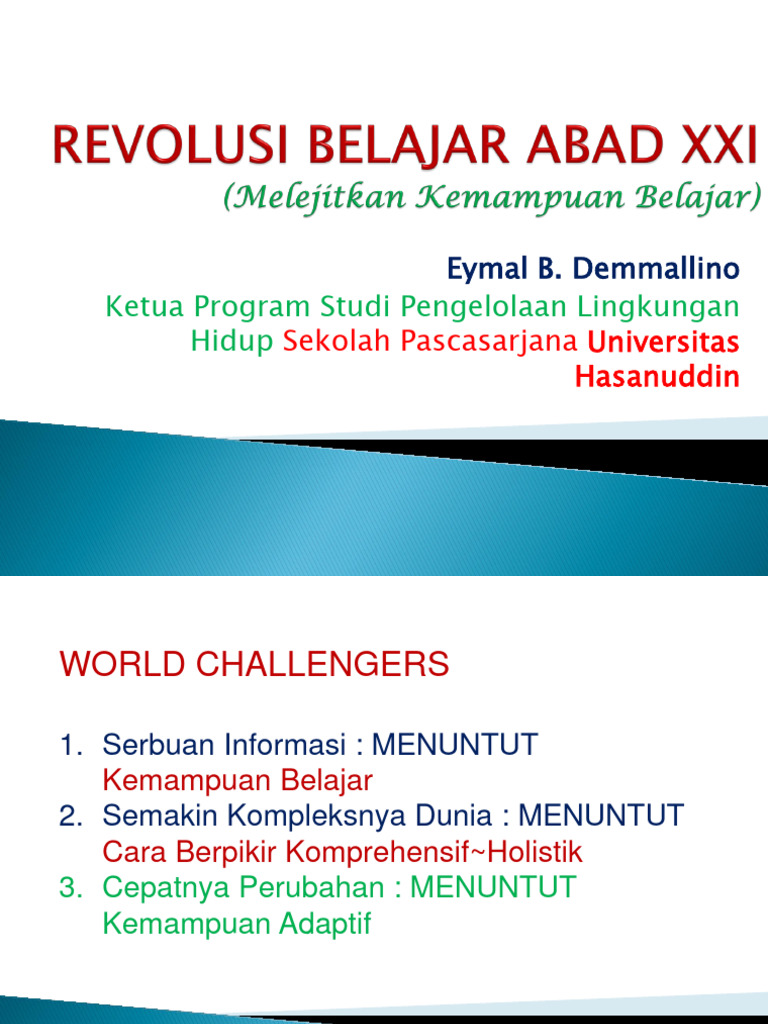 Revolusi Belajar Abad, 21 | PDF