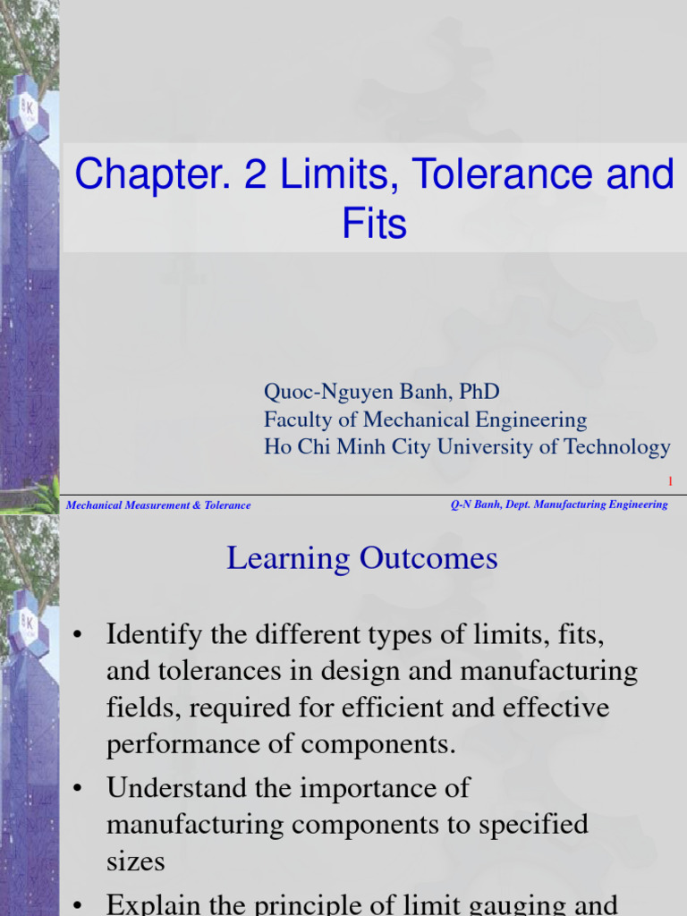 Chapter 2. Limits, Tolerance and Fits - Revised | PDF | Engineering ...