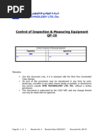 IMTE Calibration Control Procedure | PDF | Calibration | Verification ...