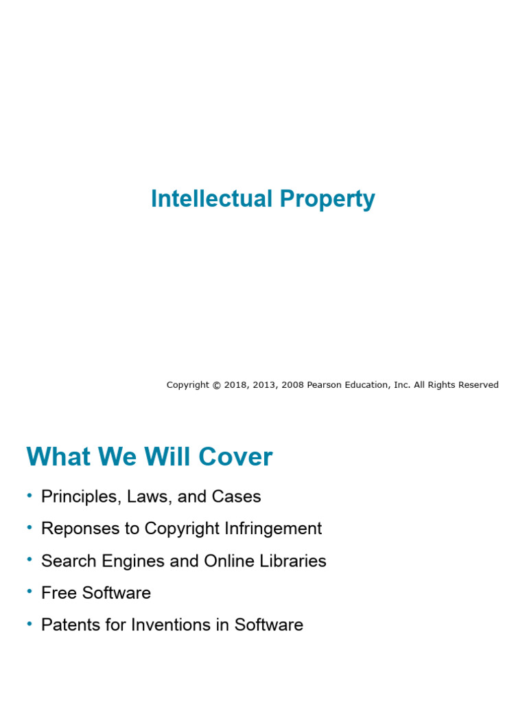 Lesson 4b Intellectual Property | PDF | Copyright Infringement | Digital Millennium Copyright Act