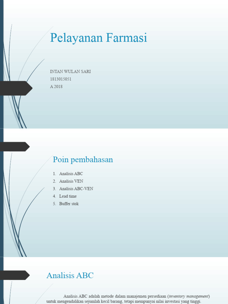 Metode Analisa ABC Dan VEN | PDF
