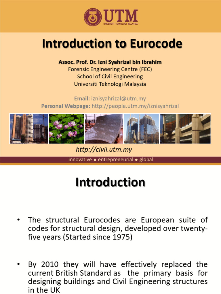 Topic 1 Introduction To Eurocode | PDF Topic 1 Introduction To Eurocode | PDF
