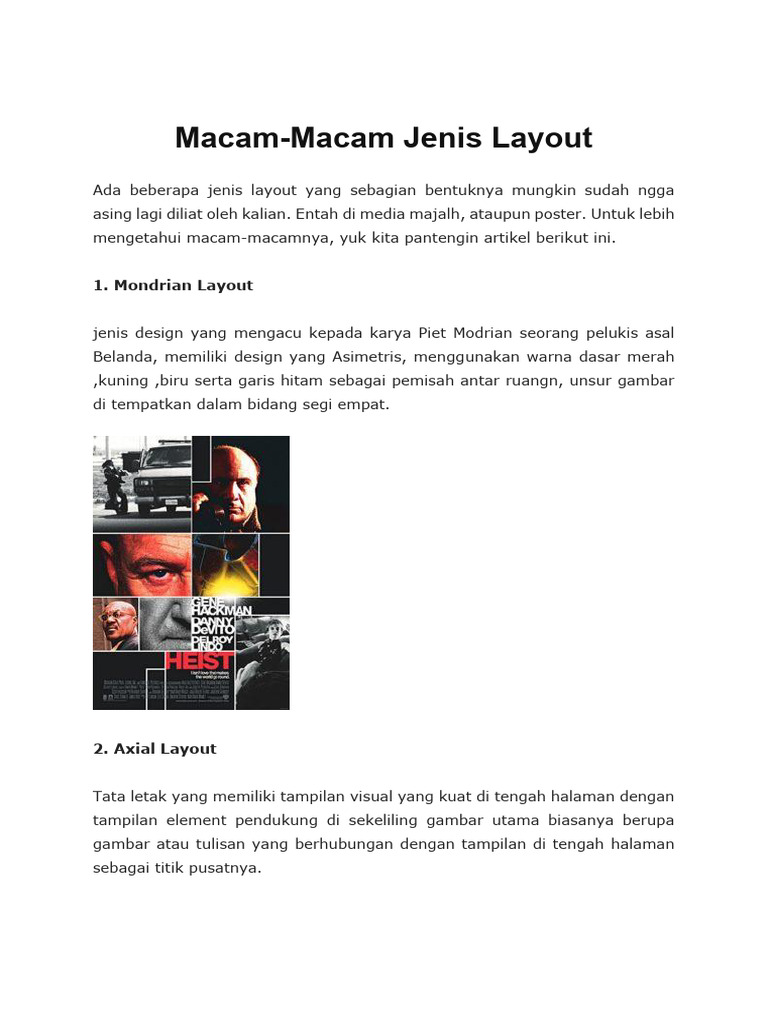 Jenis-Jenis Layout Desain Grafis | PDF