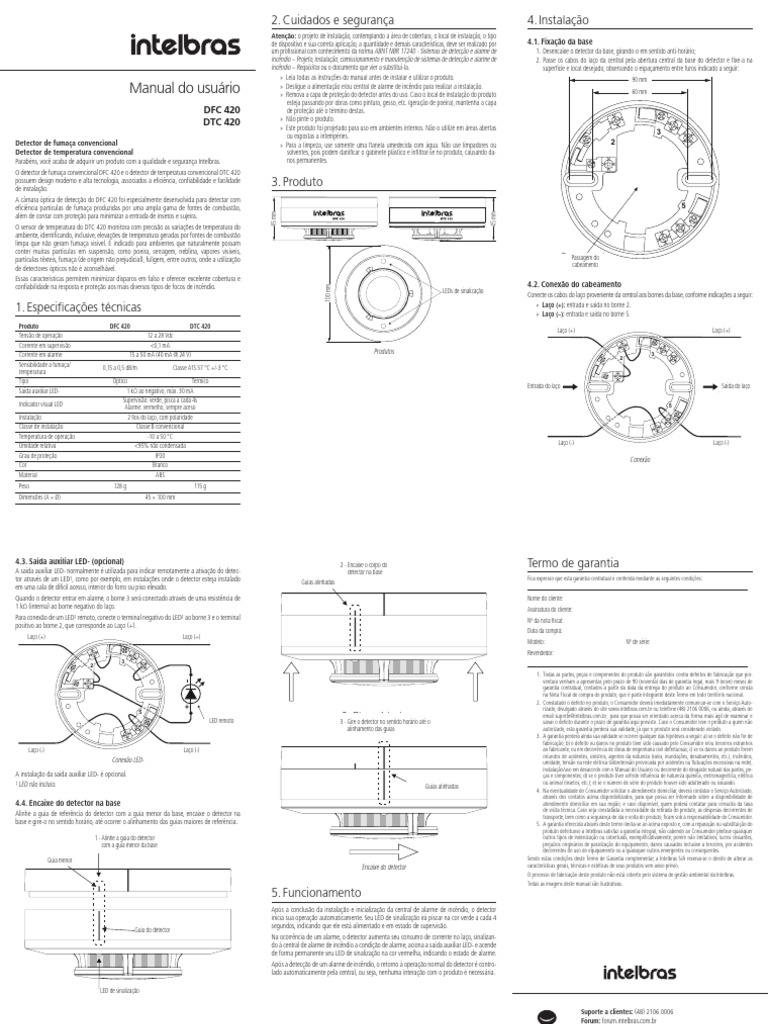 Instalação do Detector DFC 420 e DTC 420 | PDF | Ciências Físicas