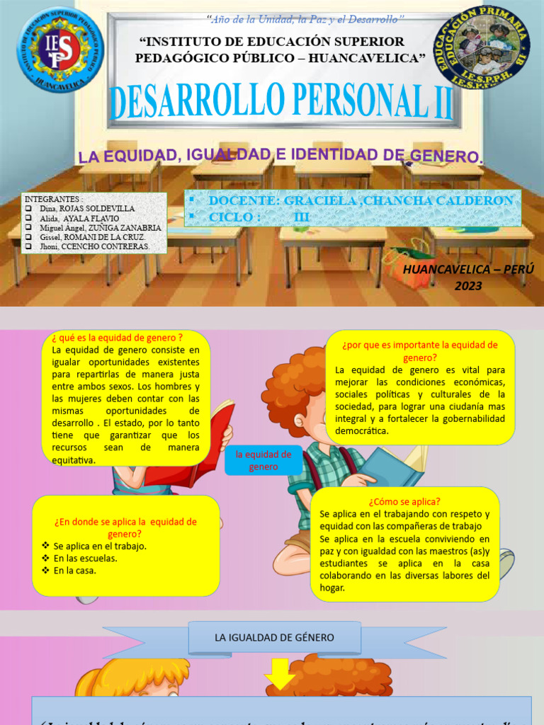 Equidad Igualdad e Identidad de Genero | PDF | Igualdad de género | Estudios de género