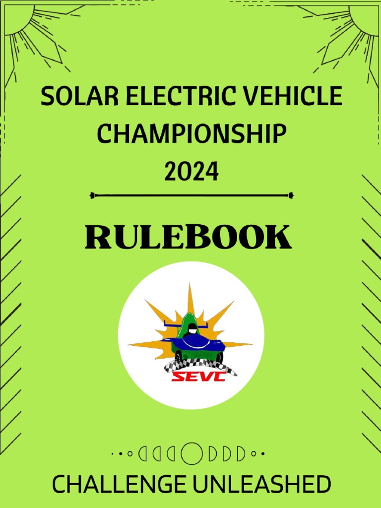 SEVC 2024 Rulebook Overview | PDF | Brake | Steering