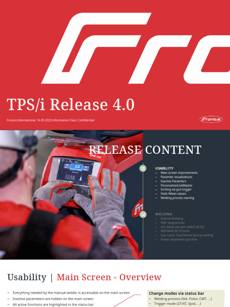 Release 4 - 0 Overview - EN | PDF | Welding | Construction