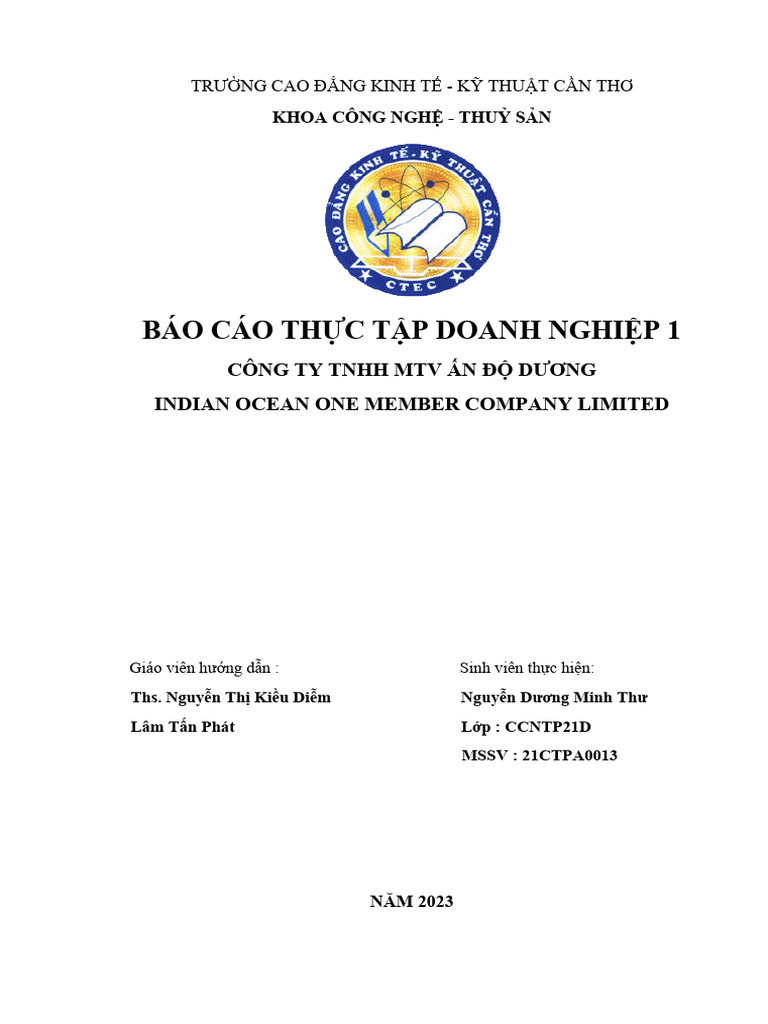 Nguyen Duong Minh Thu 21D-DN1 | PDF