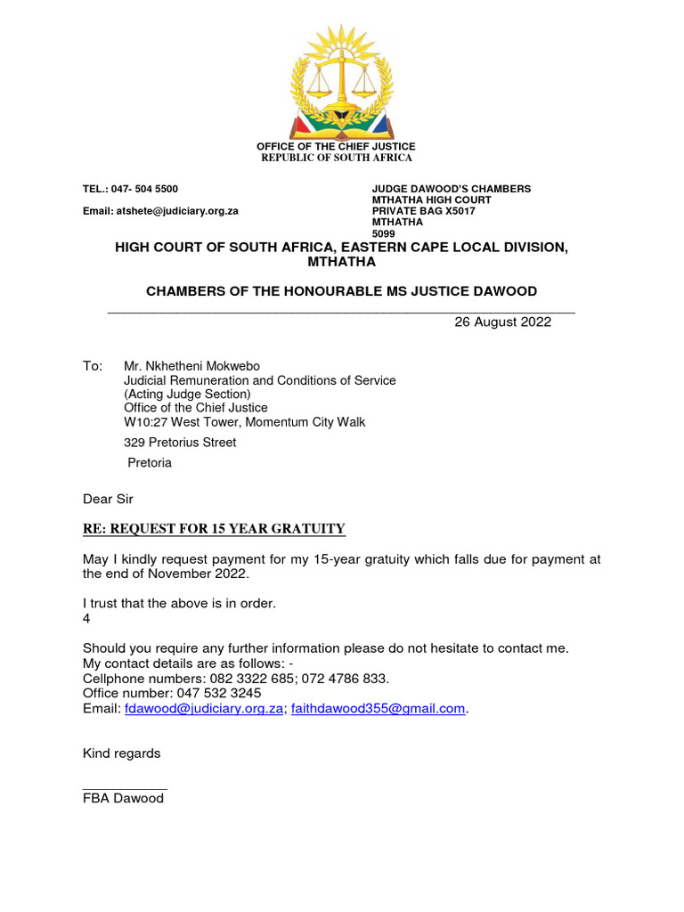 Letter - Vehicle Replacement | PDF