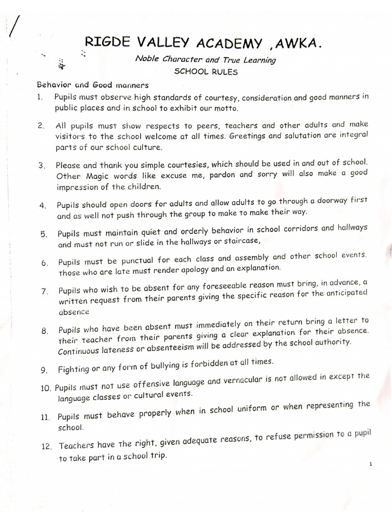 Ridge Valley Academy | PDF