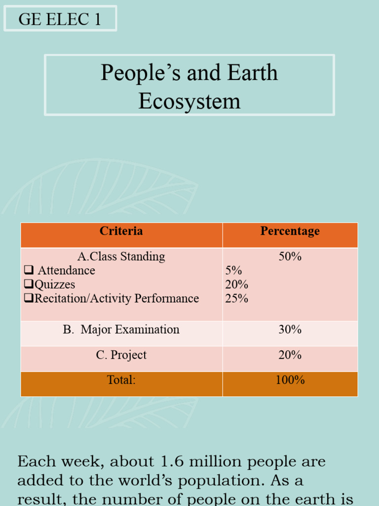Population Dynamics Overview | PDF