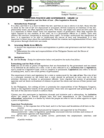 Detailed Lesson Plan Legislative Final and Original | PDF | Senate ...