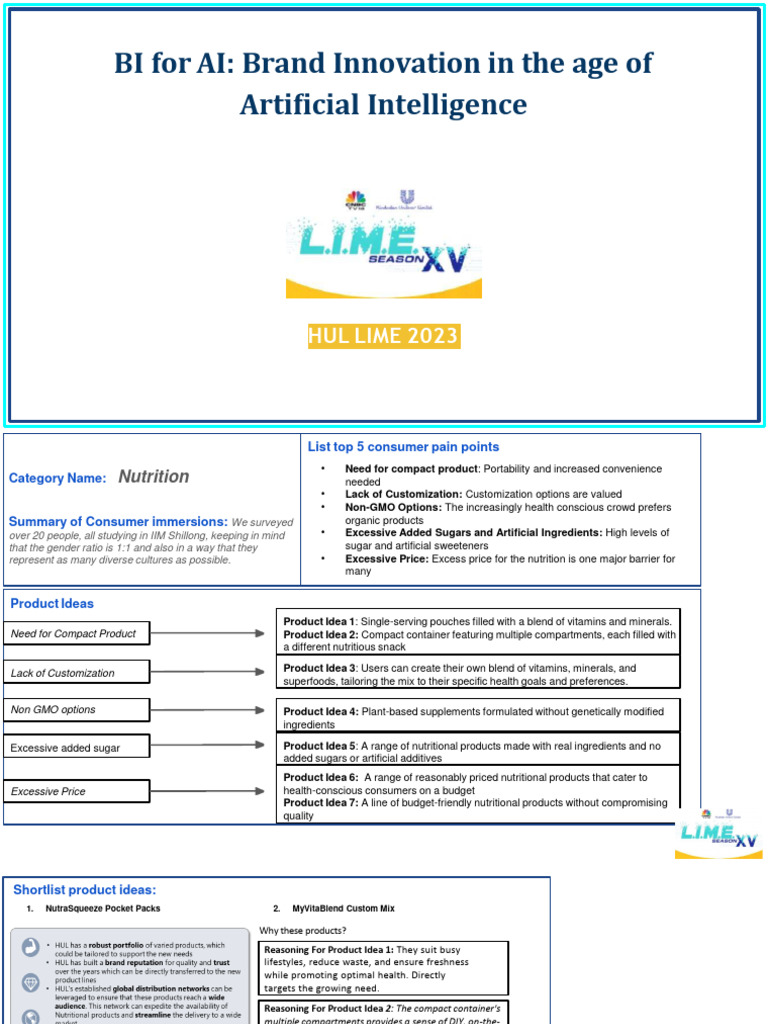 HUL Lime | PDF | Food And Drink | Nutrition