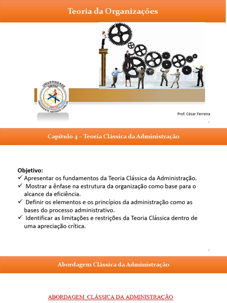 Teoria Clássica da Administração | PDF | Science