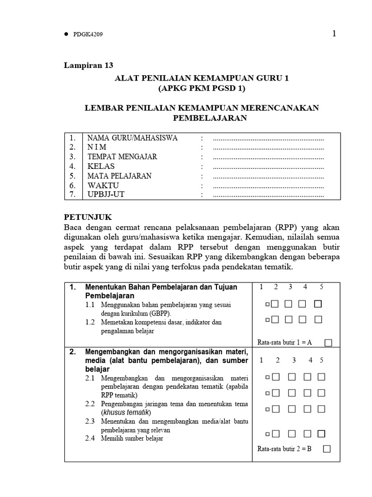 Apkg 1 Dan 2 PKM | PDF