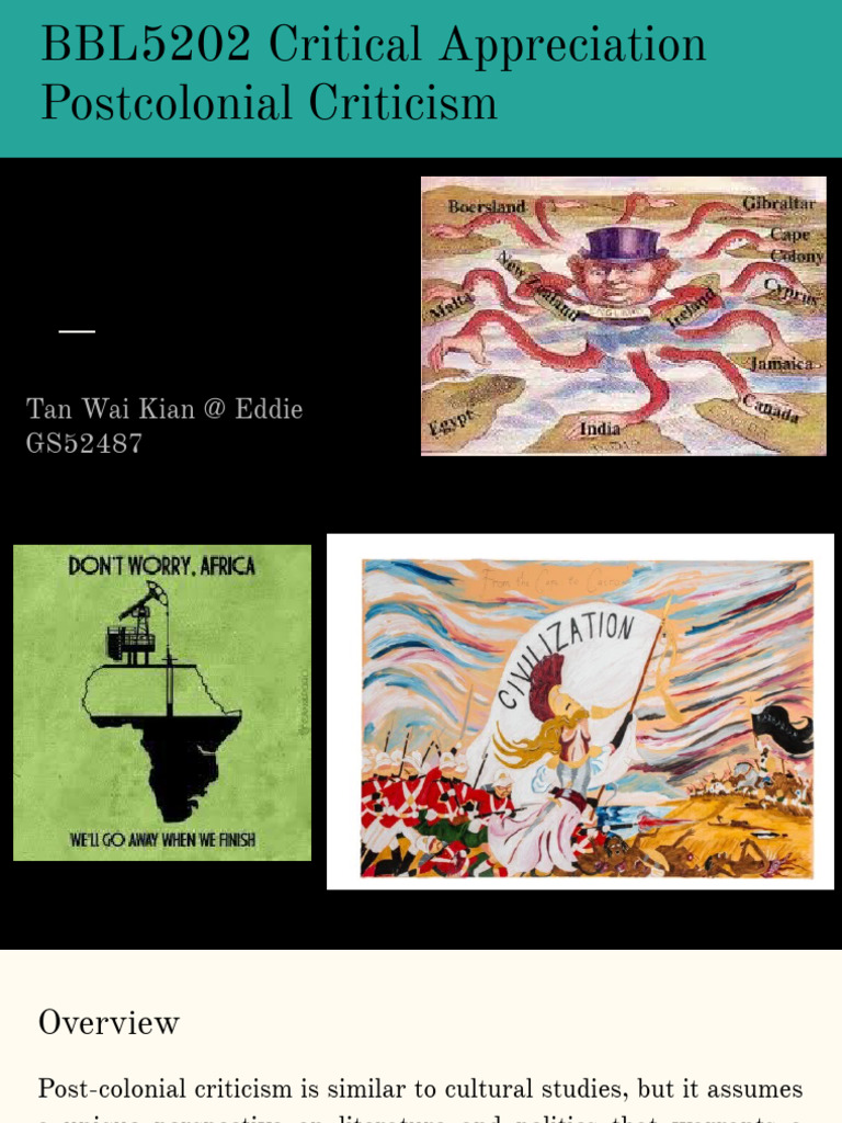 BBL5202 Critical Appreciation - Postcolonial Criticism | PDF ...