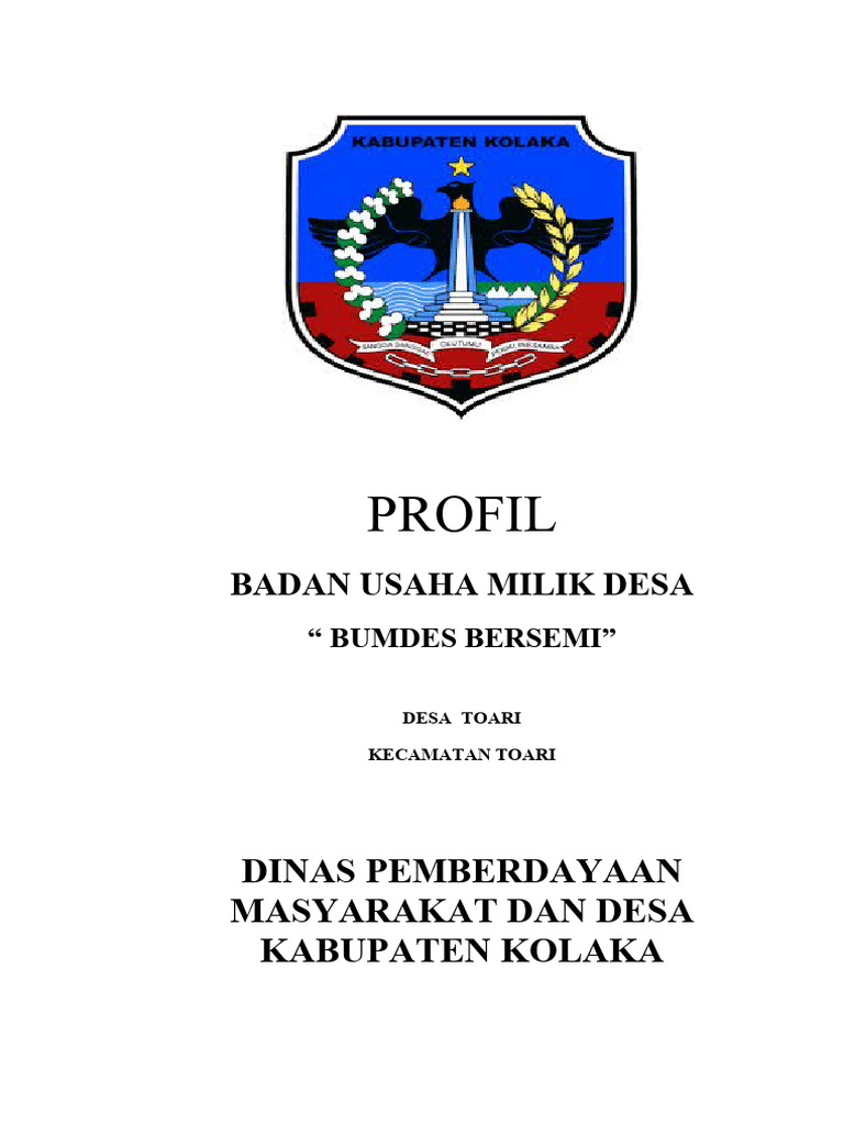 PROFIL BUMDES Desa Toari 2023 | PDF