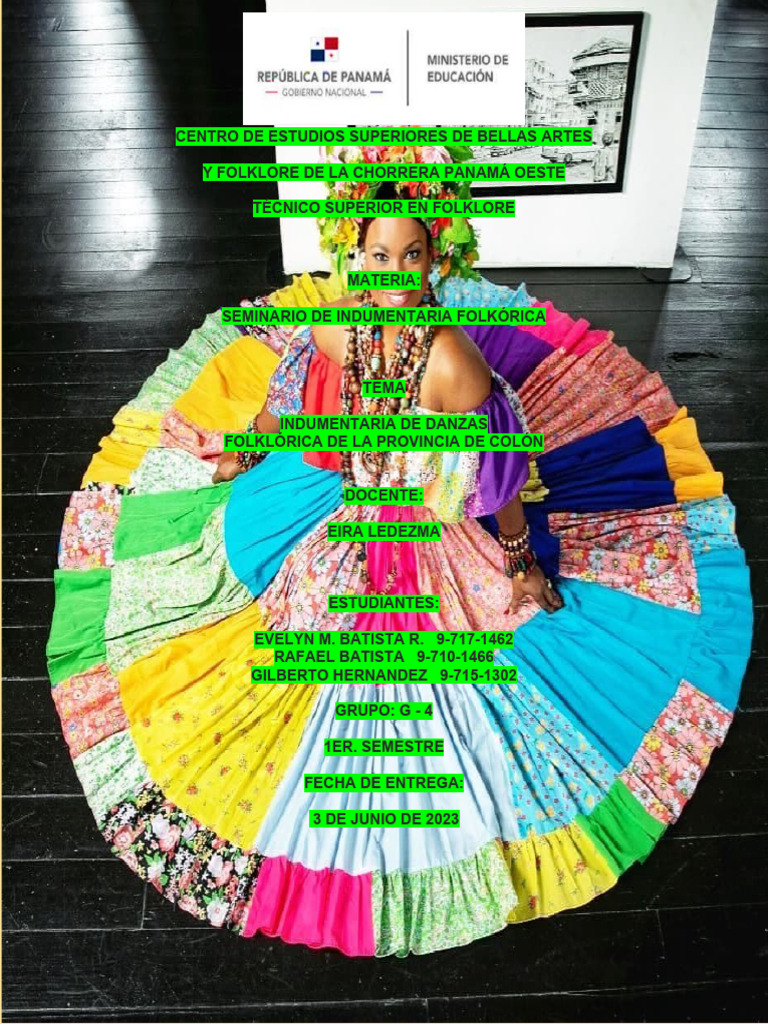 Indumentaria Tradicional de Colón - Panamá | PDF | Ropa | Moda