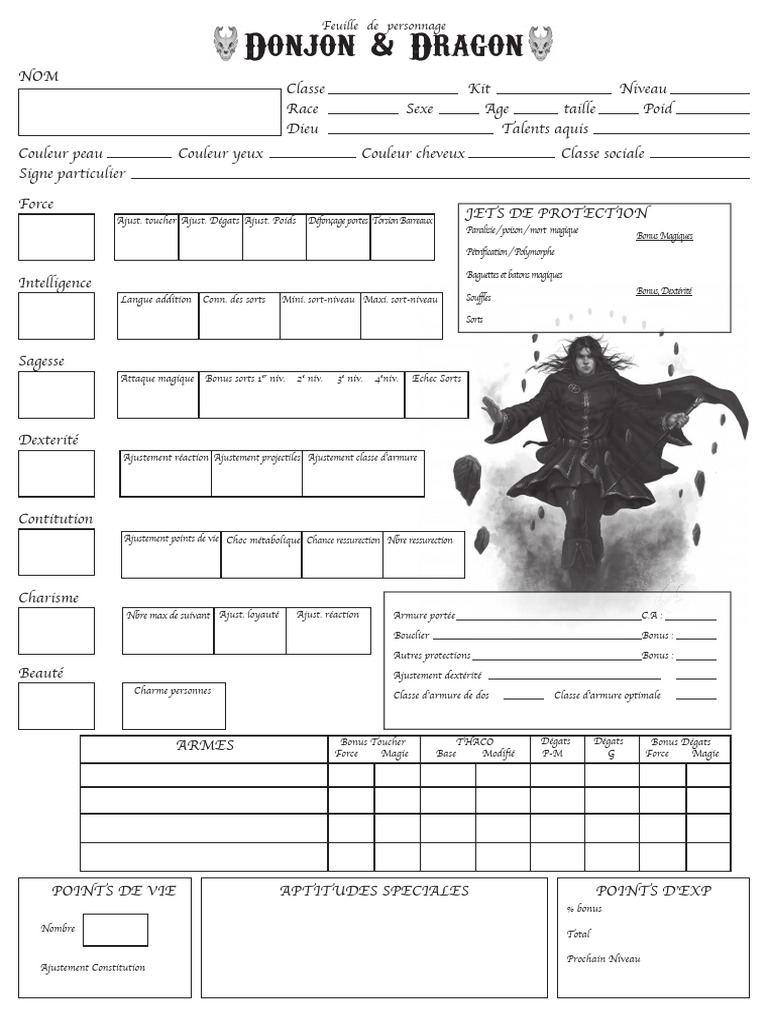 Fiche D&D | PDF